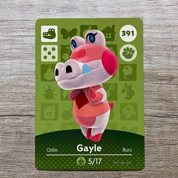 Nintendo | Other | Genuine Animal Crossing Amiibo Card Gayle | Poshmark